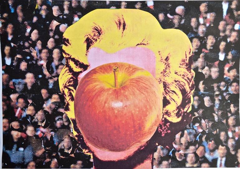 Magritte Monroe Collage by Geoffrey Howard | Saatchi Art