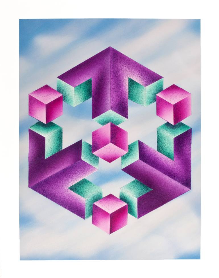 Never Ending Box Painting by Ken Howard | Saatchi Art