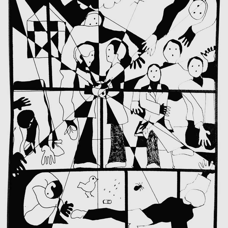 'Empathy' Drawing by David Merrifield | Saatchi Art