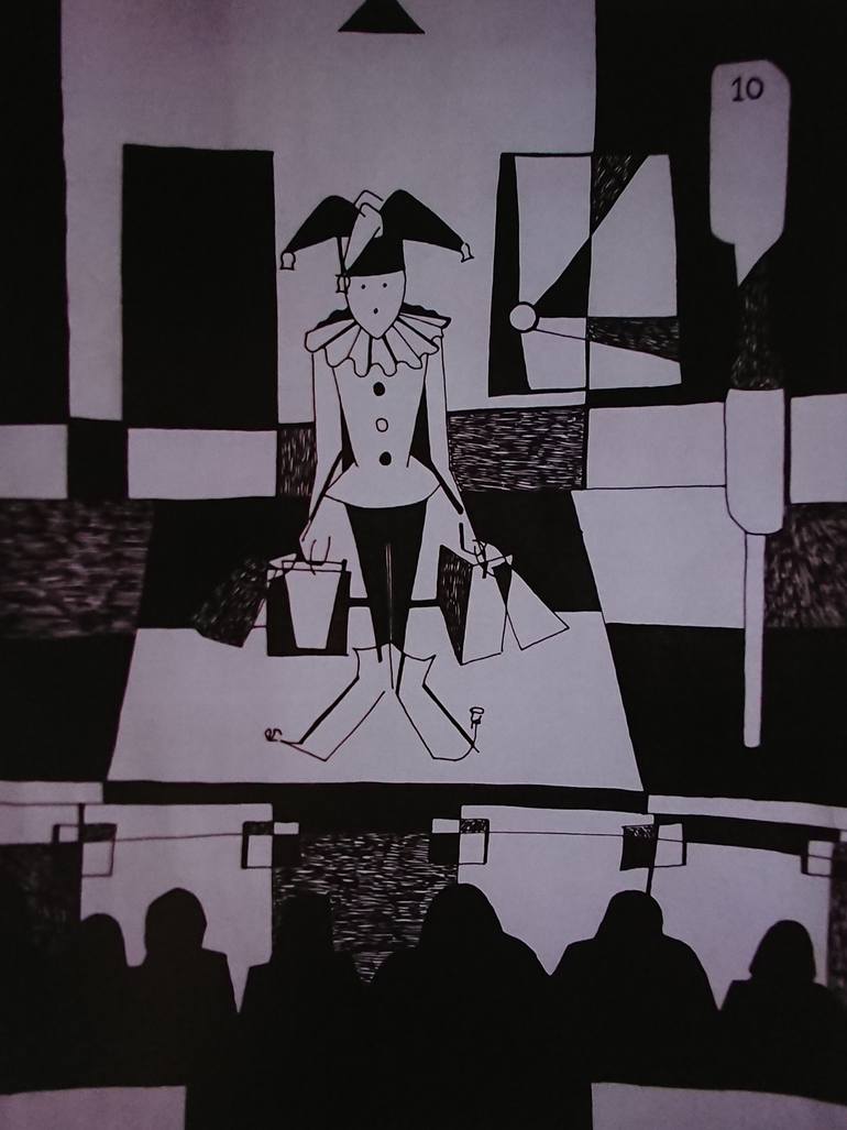 A new wardrobe? Drawing by David Merrifield | Saatchi Art