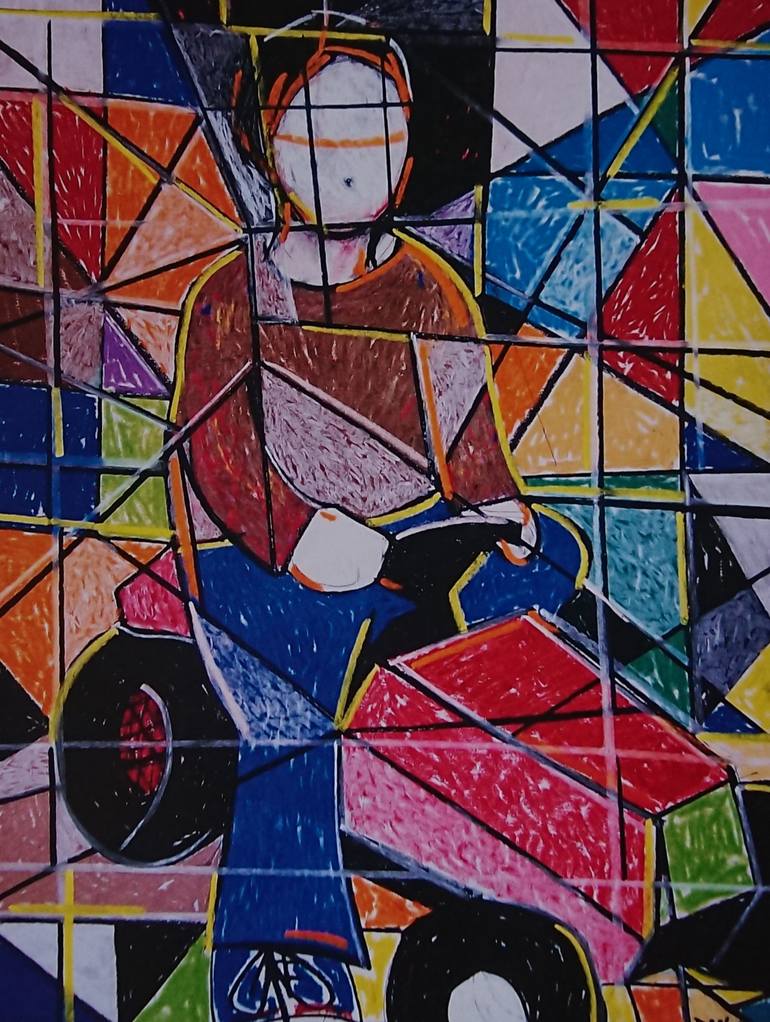 I child Drawing by David Merrifield | Saatchi Art