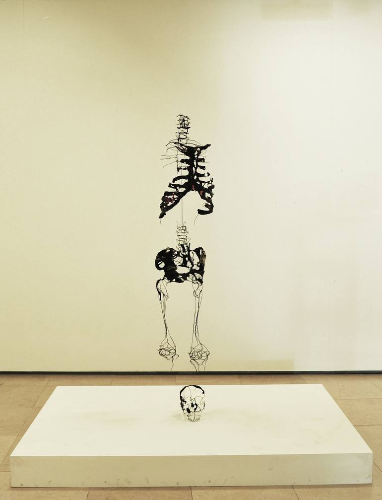 Human Skeleton Sculpture by David Oliveira | Saatchi Art