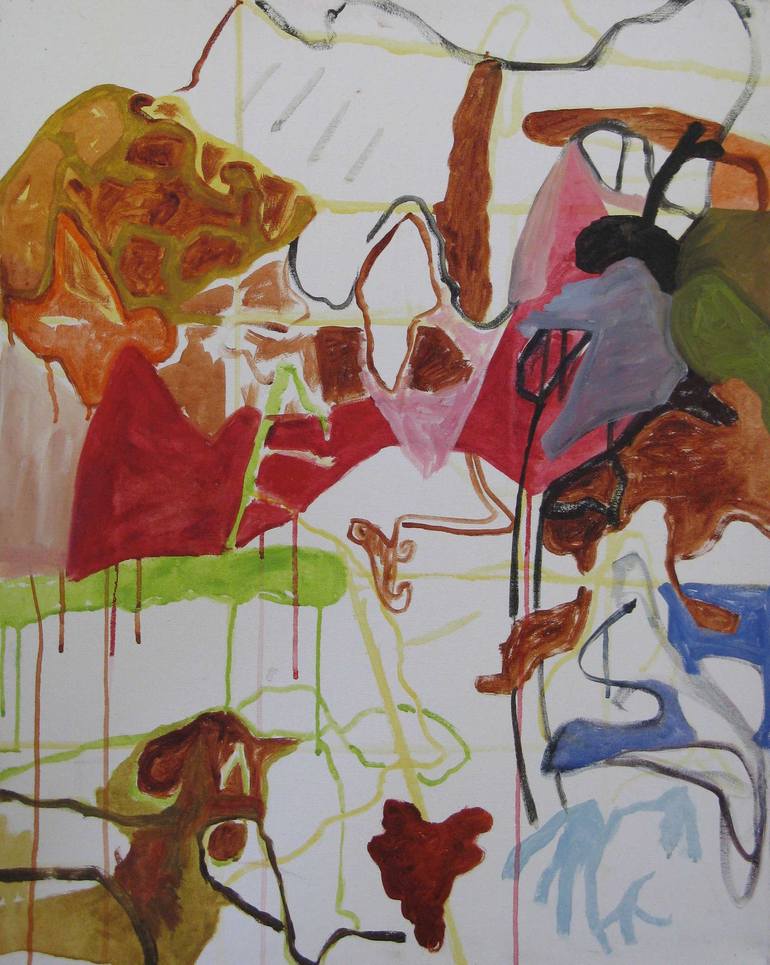 Red Mountains Painting by Gregory Ricci | Saatchi Art