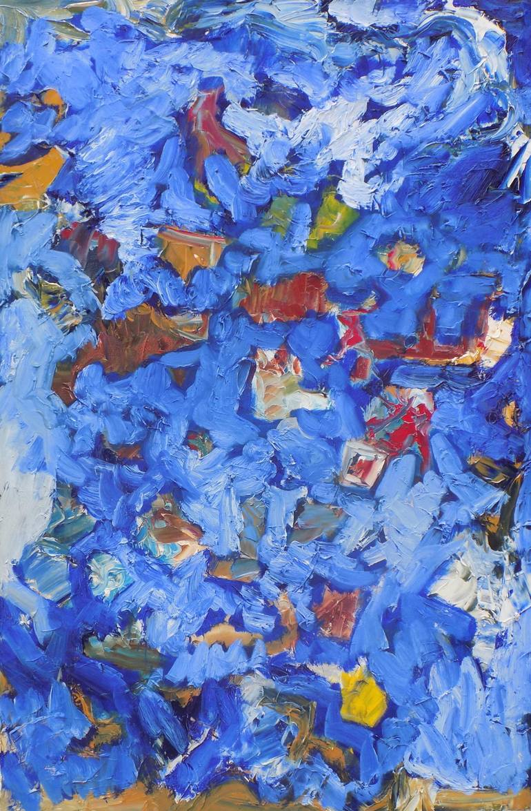 Blue Debris Painting by Gregory Ricci | Saatchi Art