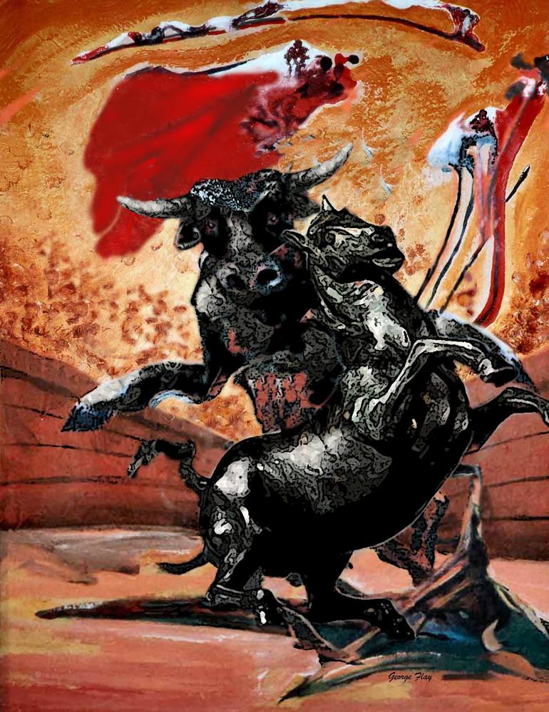 Arena Painting by George Flay | Saatchi Art