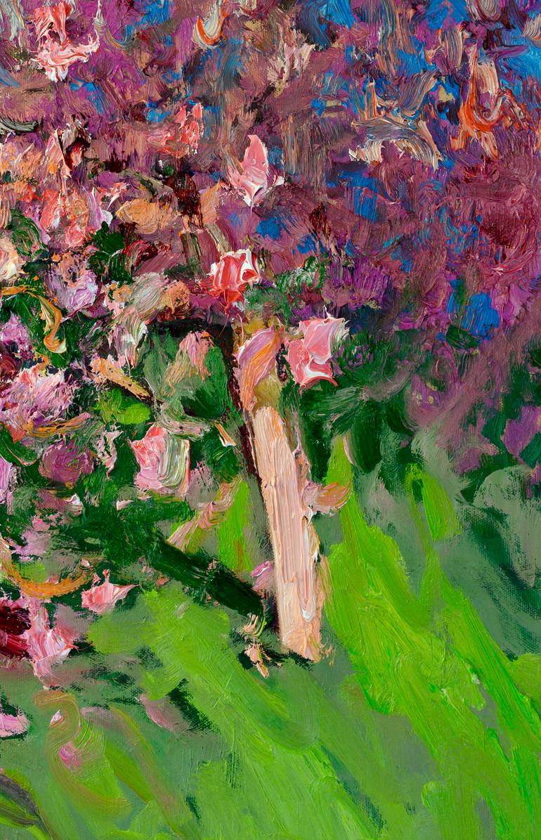 Peach Trees, Spring Painting by Suren Nersisyan | Saatchi Art Portugal