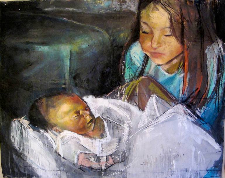 Quiet Birth Drawing by Abigail McLaurin | Saatchi Art