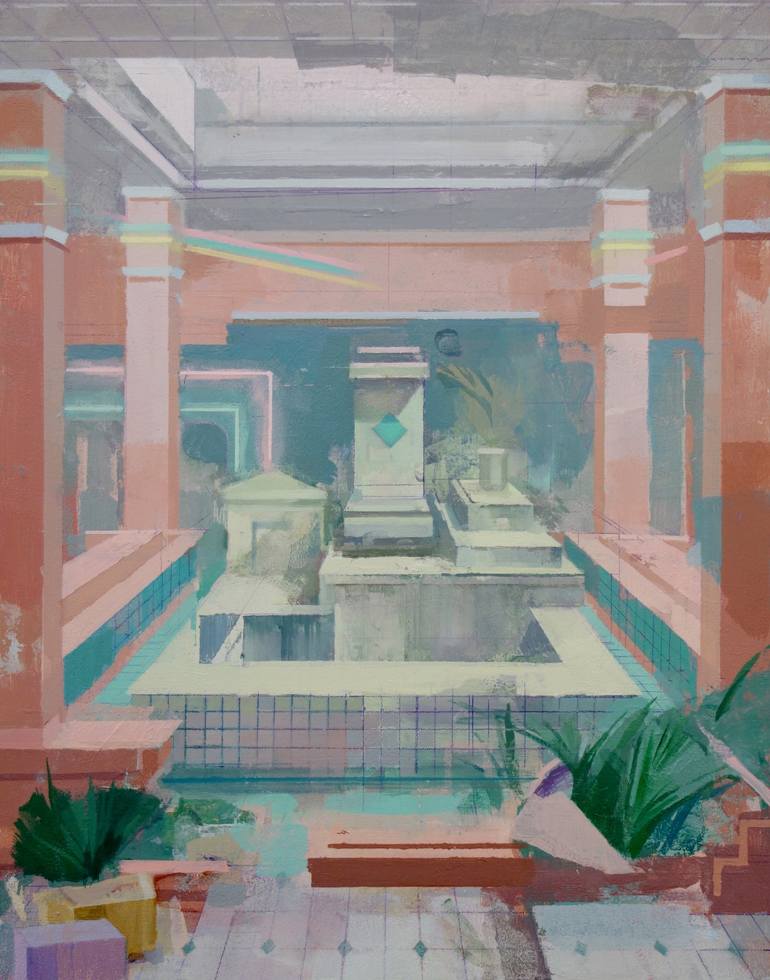 You Are Here Painting by Mike Ryczek | Saatchi Art