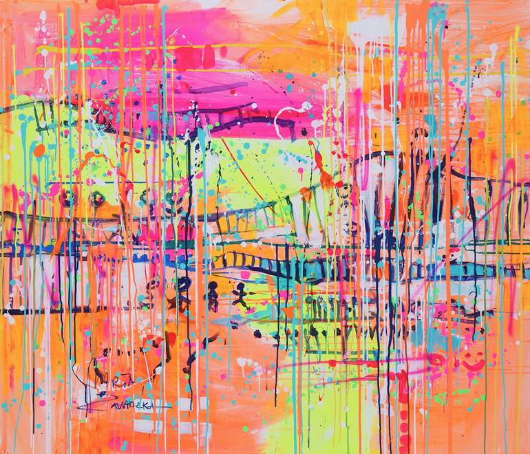 Ladder Painting by Marta Zawadzka | Saatchi Art
