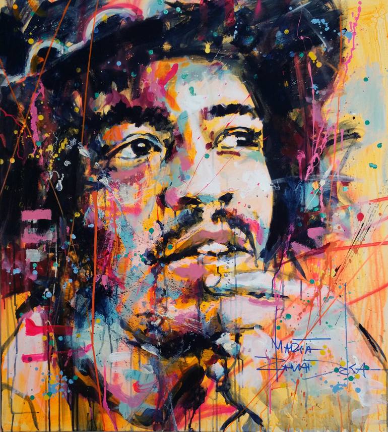 Purple Hazel Painting by Marta Zawadzka | Saatchi Art