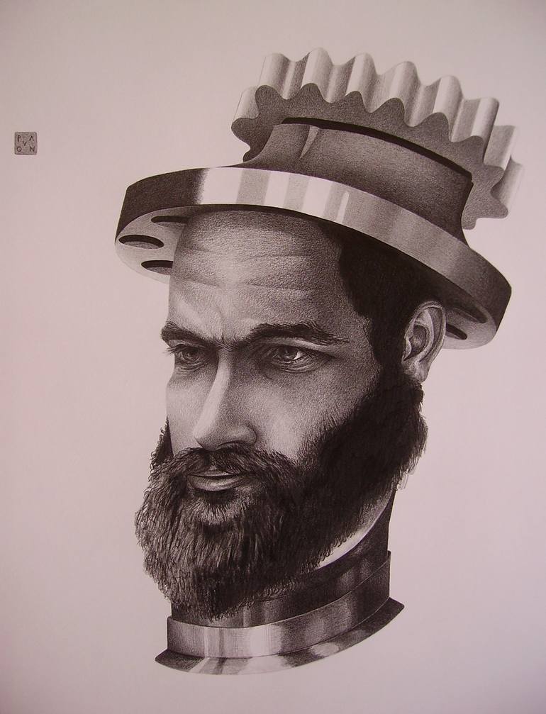 VENETIAN MERCHANT Drawing by Sergio Pavon | Saatchi Art