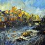 Richmond Castle, Swaledale Painting by David Stead | Saatchi Art