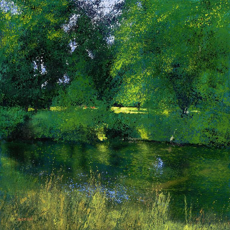 River Ouse At Nun Monkton Painting by David Stead | Saatchi Art