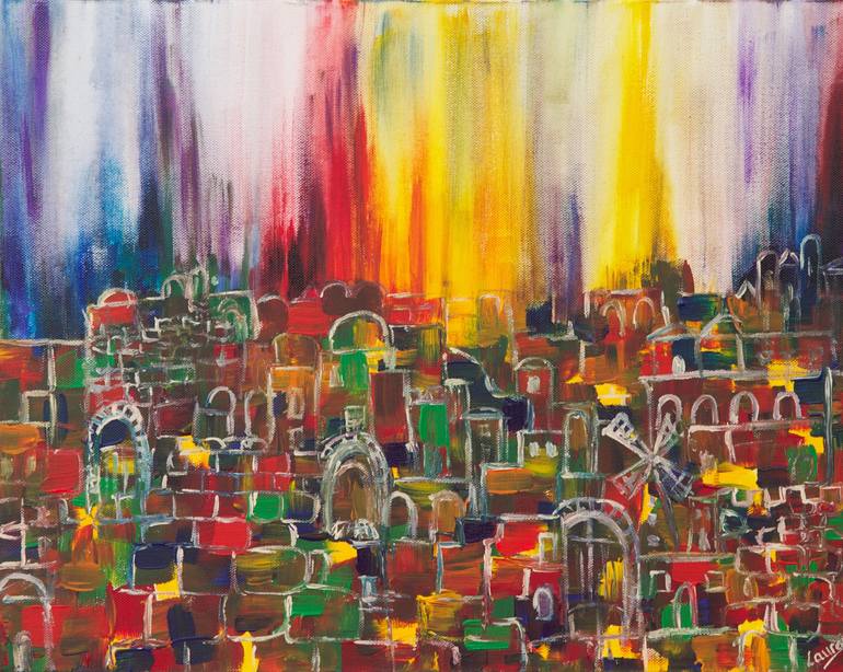 Jerusalem in colour Painting by Laura Sykes | Saatchi Art