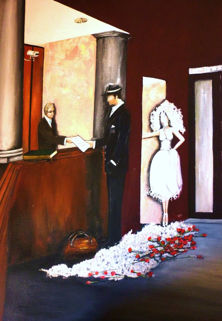 The Hotelier, The Assassin, The Bride Painting by kaye miller-dewing ...