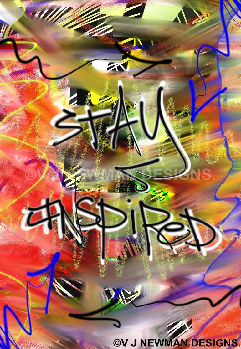 Stay inspired Painting by Vincent J Newman | Saatchi Art