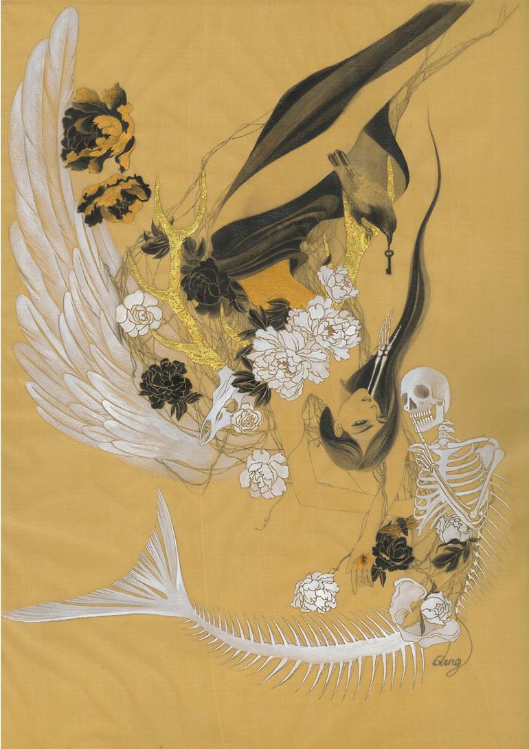 the key Painting by Qing Qi | Saatchi Art