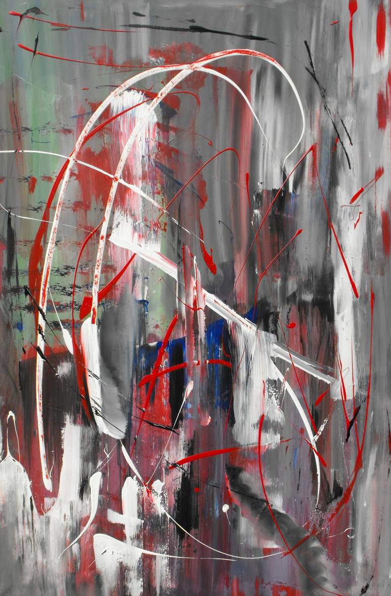 Verbindung (Connection) Painting by Parscha Mirghawameddin | Saatchi Art