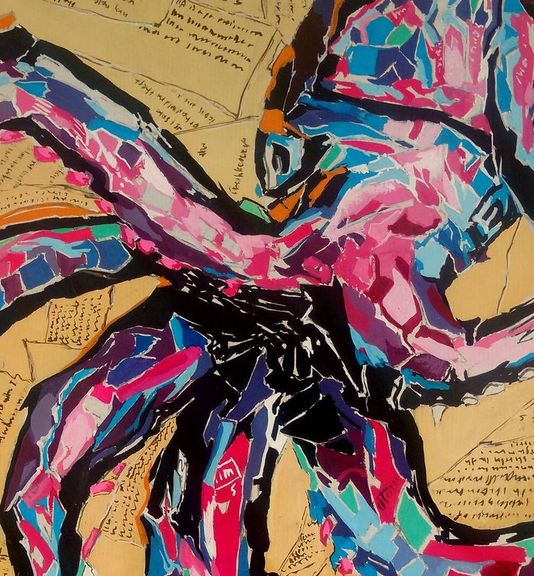 Spirit of Akkorokamui (Revisited) Painting by Prithvi Kumar | Saatchi Art