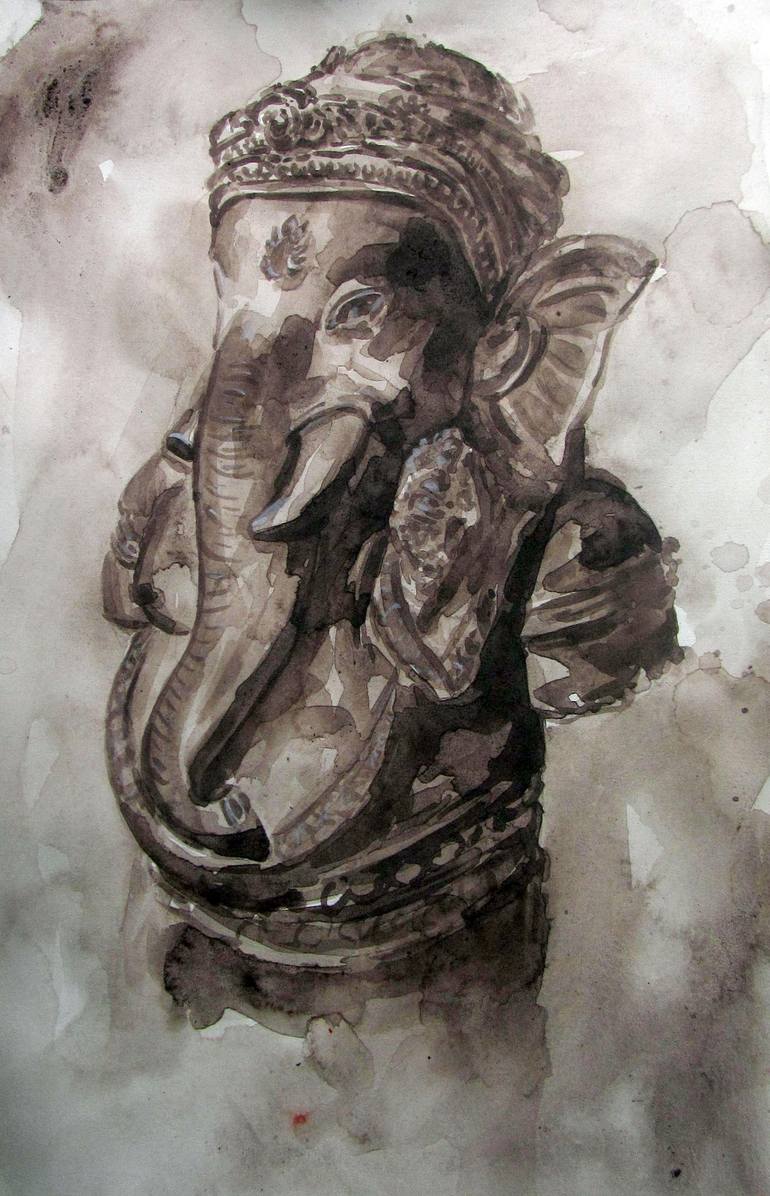 Reminisce of Remover of Obstacles Painting by Prithvi Kumar | Saatchi Art