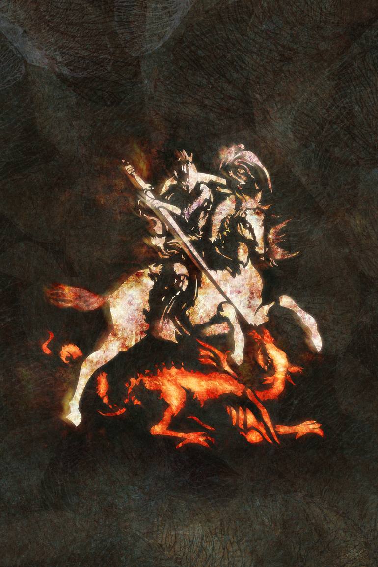 Der Drachentoeter (The Dragon Slaughter) Drawing by Rufus Krieger ...