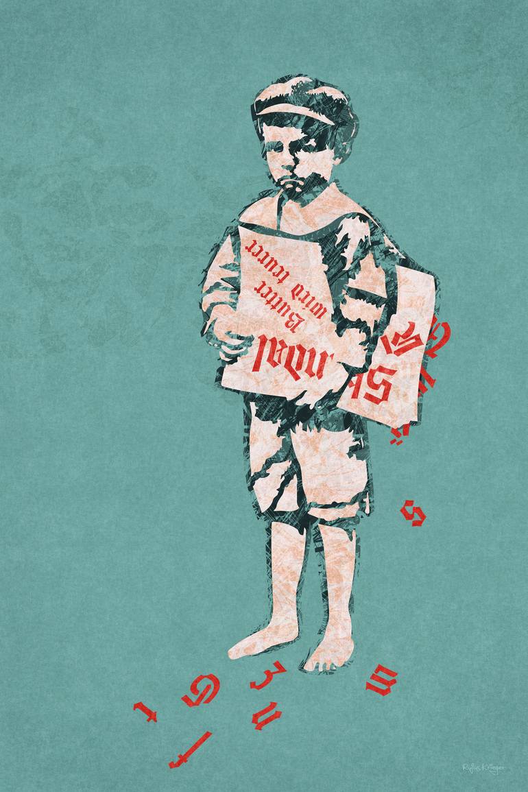 Paperboy (German paperboy from the Berlin of the roaring twenties ...