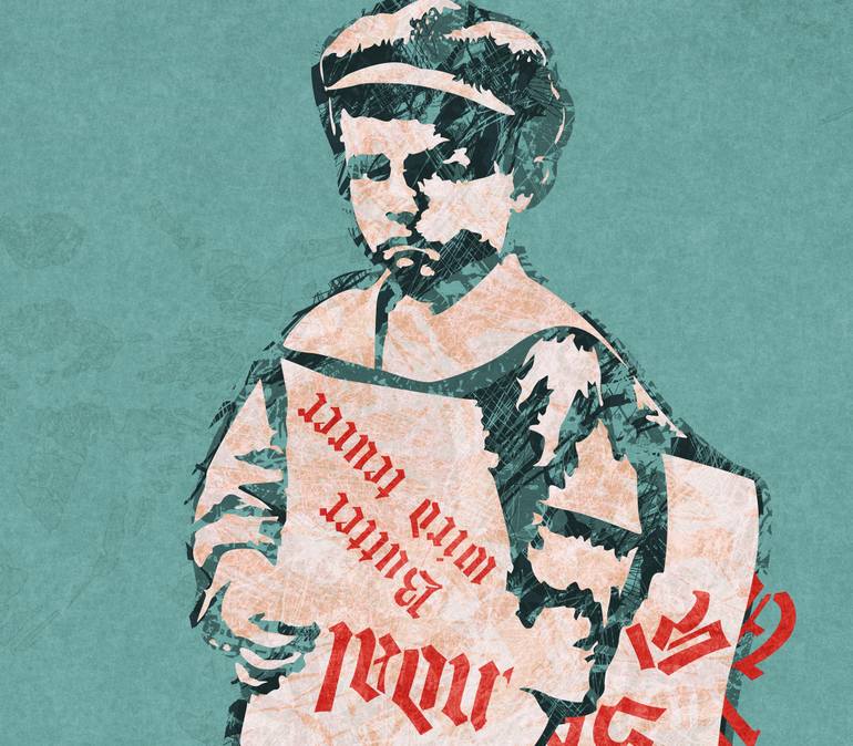 Paperboy (German paperboy from the Berlin of the roaring twenties ...