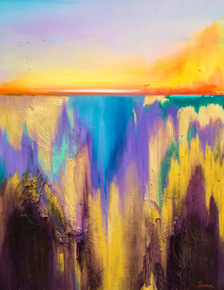 Seascape painting From the deep Painting by Larissa Uvarova | Saatchi Art