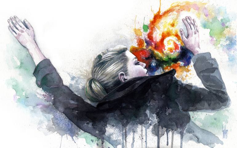 Different Colors Made of Tears Painting by Guillem Marí | Saatchi Art