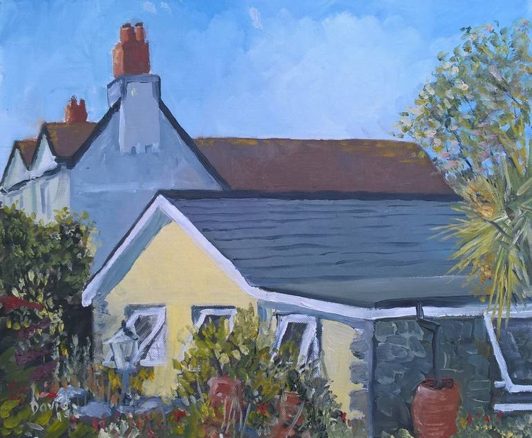 Tarr Farm Cottage (Manorbier) Painting by David Hunt | Saatchi Art