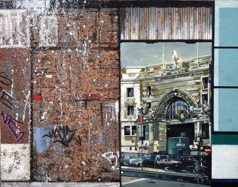 waterloo station Painting by Lisa Lygo | Saatchi Art