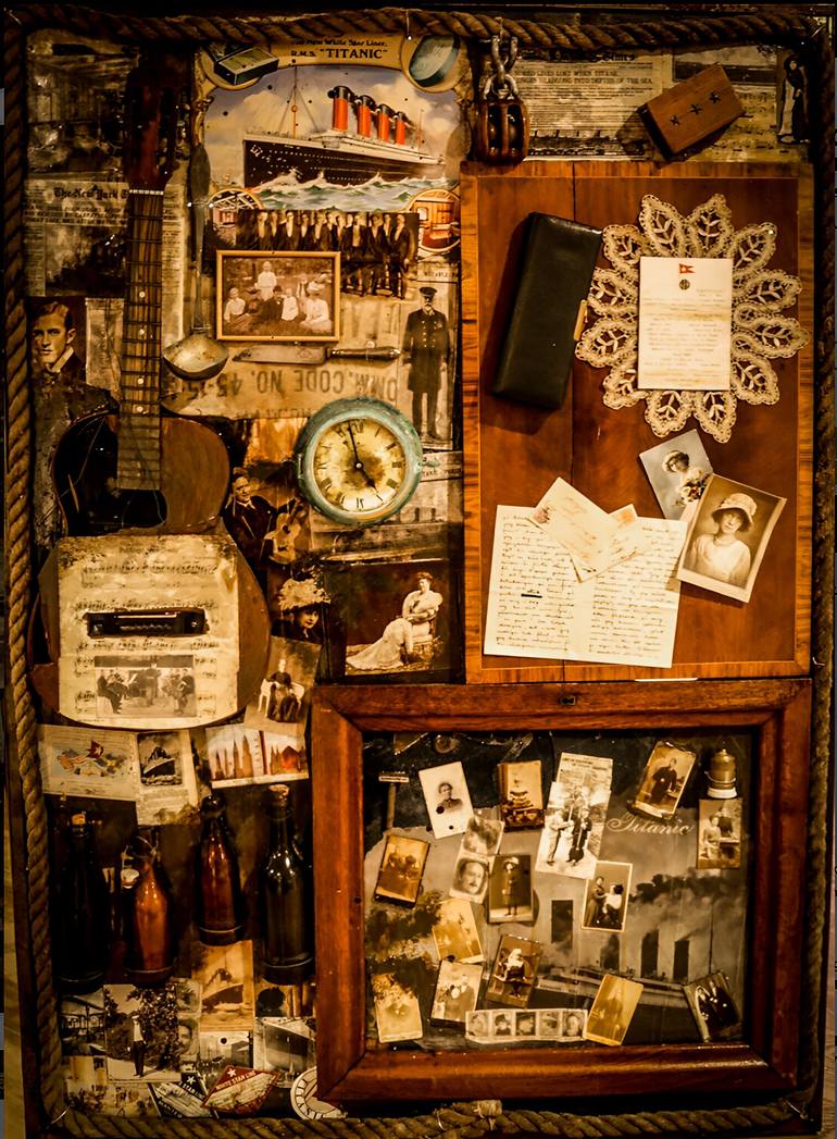 TITANIC MINI MUSEUM Collage by Thomas Dellert-Dellacroix | Saatchi Art