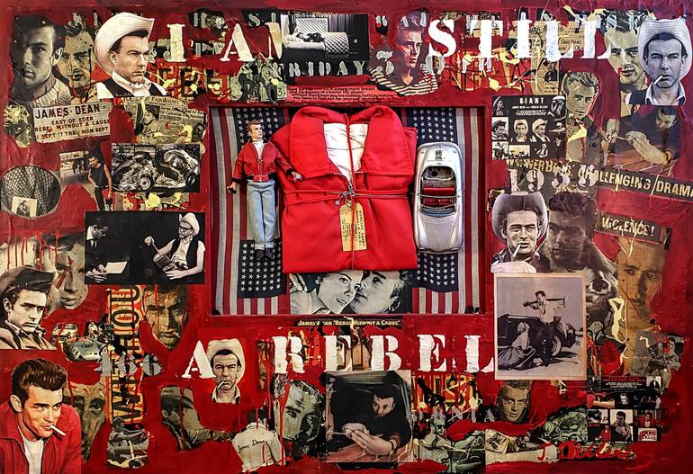 JAMES DEAN REBBEL Collage by Thomas Dellert-Dellacroix | Saatchi Art