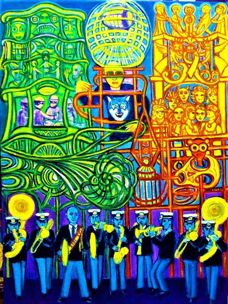 When the Saints go Marching in Painting by Hans-Peter Fleps | Saatchi Art