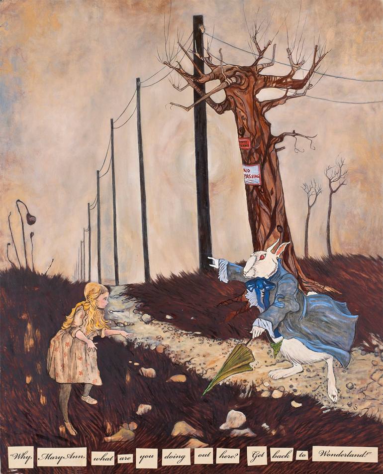 Alice in Ohio-Land Painting by melanie steffl | Saatchi Art