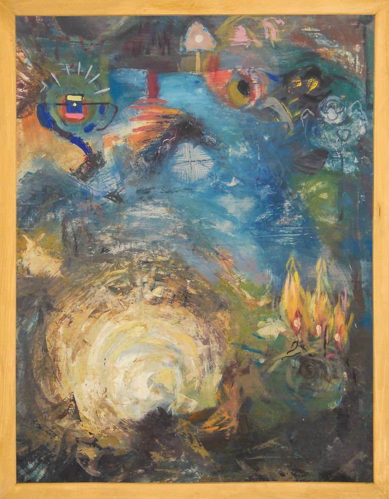 Center of attraction Painting by Zoltán Rácz | Saatchi Art