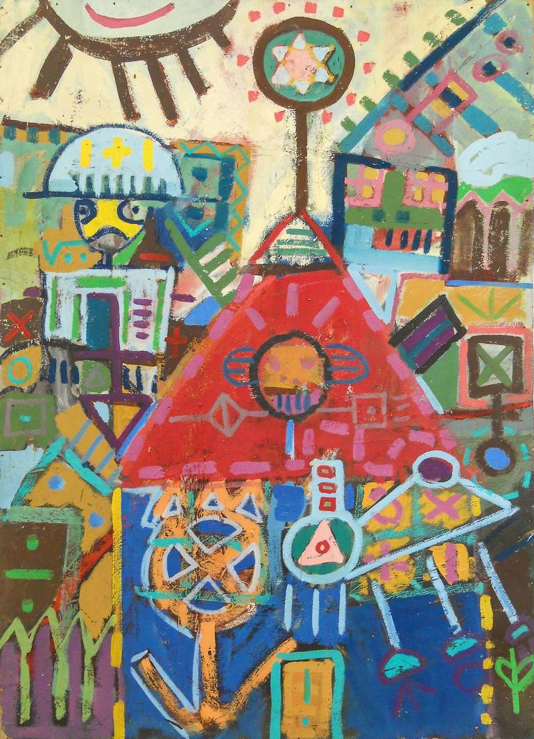 The small hause Painting by Zoltán Rácz | Saatchi Art