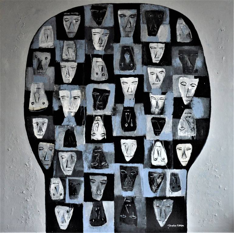 #2535 THE DARK SIDE Painting by Charles Cham | Saatchi Art