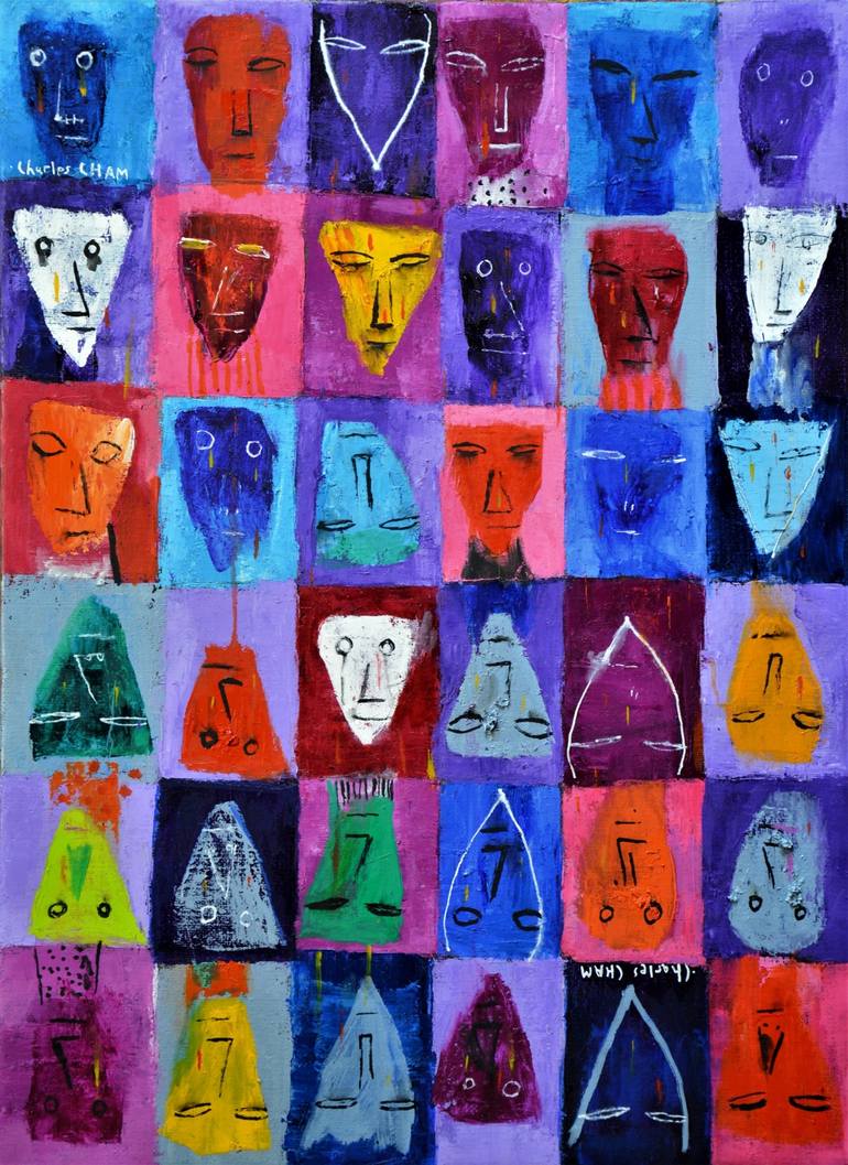 #2580 AQUARIUS Painting by Charles CHAM | Saatchi Art