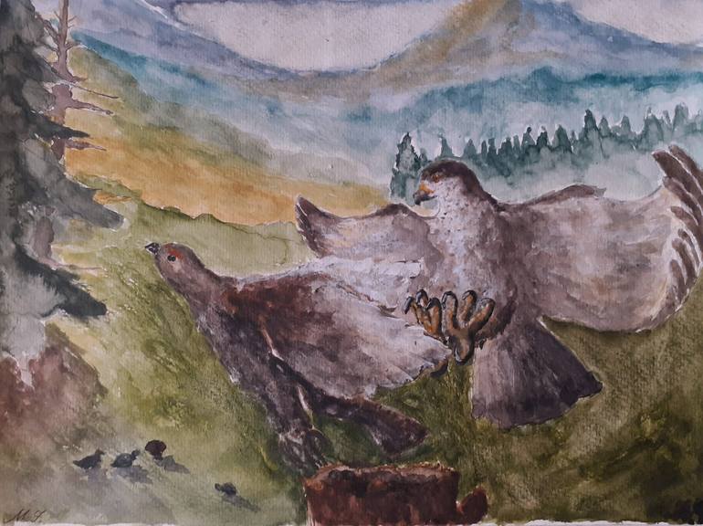 Attack from above Painting by Max Ferchau | Saatchi Art