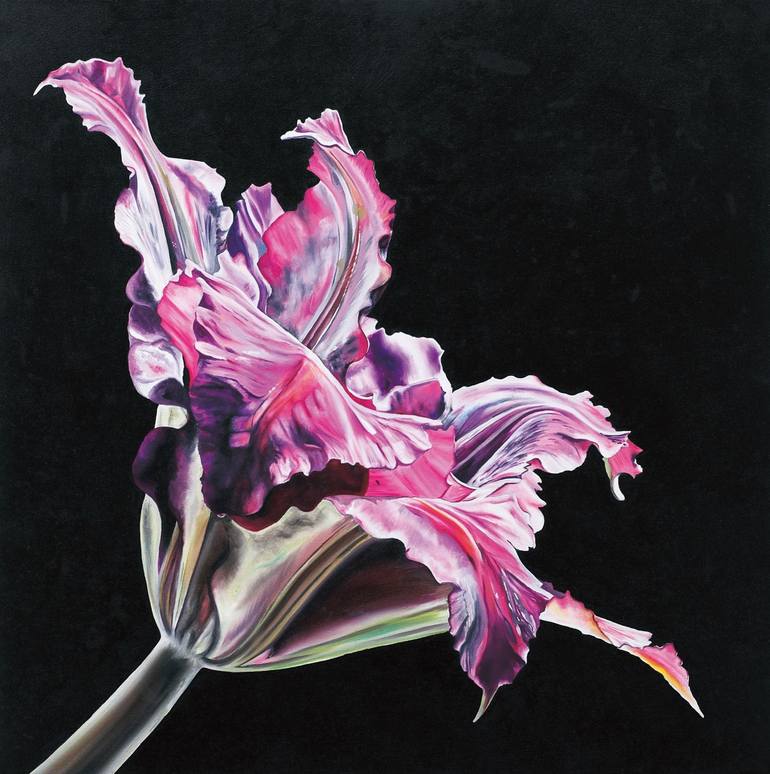 Clematis Painting by Natalie Toplass | Saatchi Art