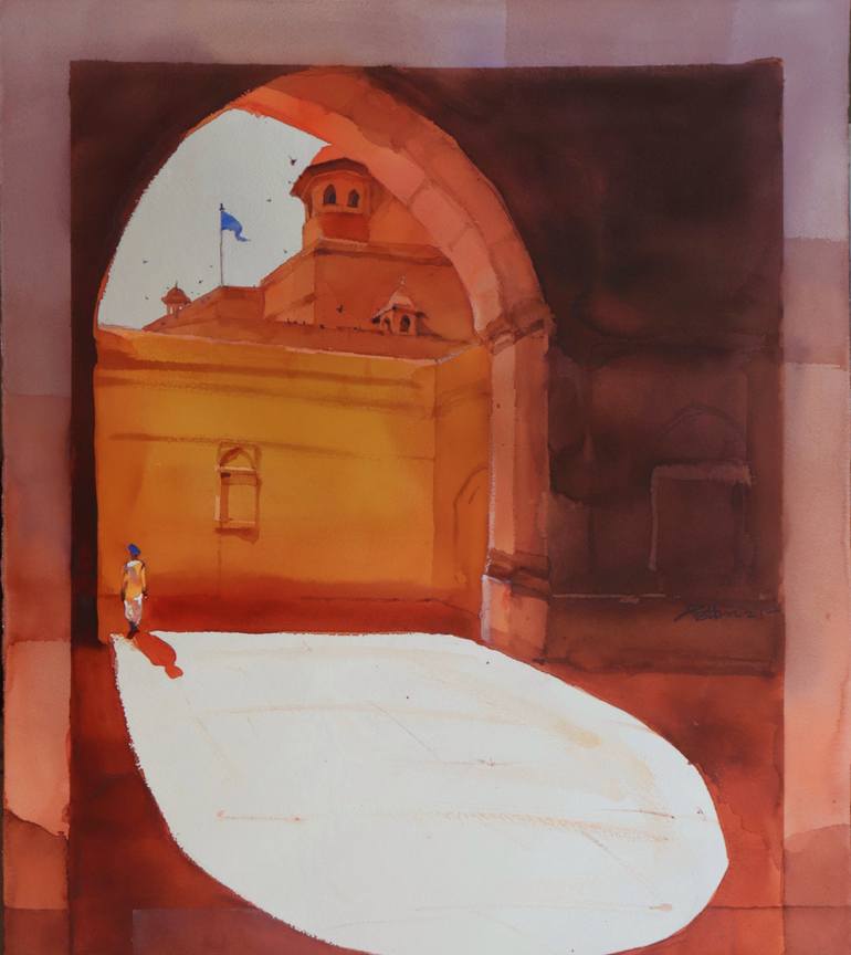Shapes of the glorious past Painting by prashant prabhu | Saatchi Art