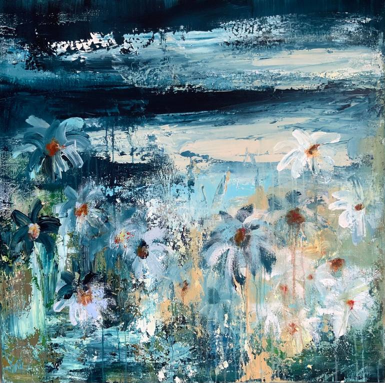 Wild flowers 4 Painting by Hennie Van De Lande | Saatchi Art