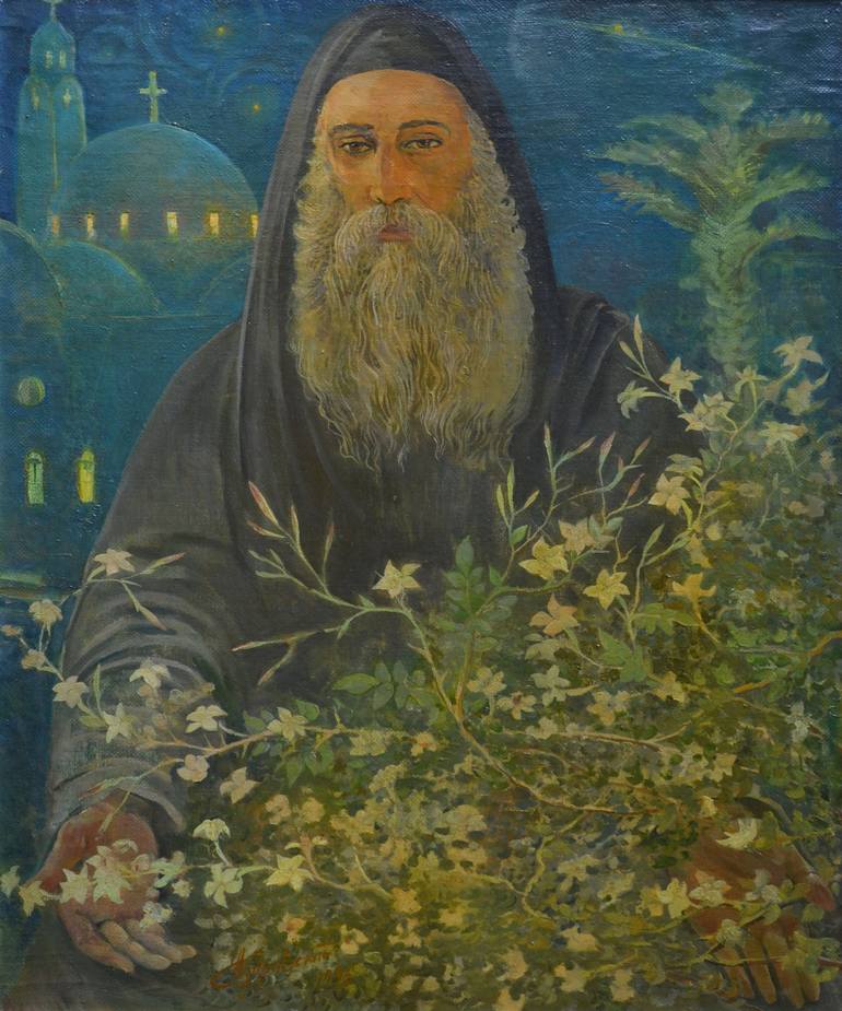 Father Raphael Painting by Aleksandr Dubrovskyy | Saatchi Art