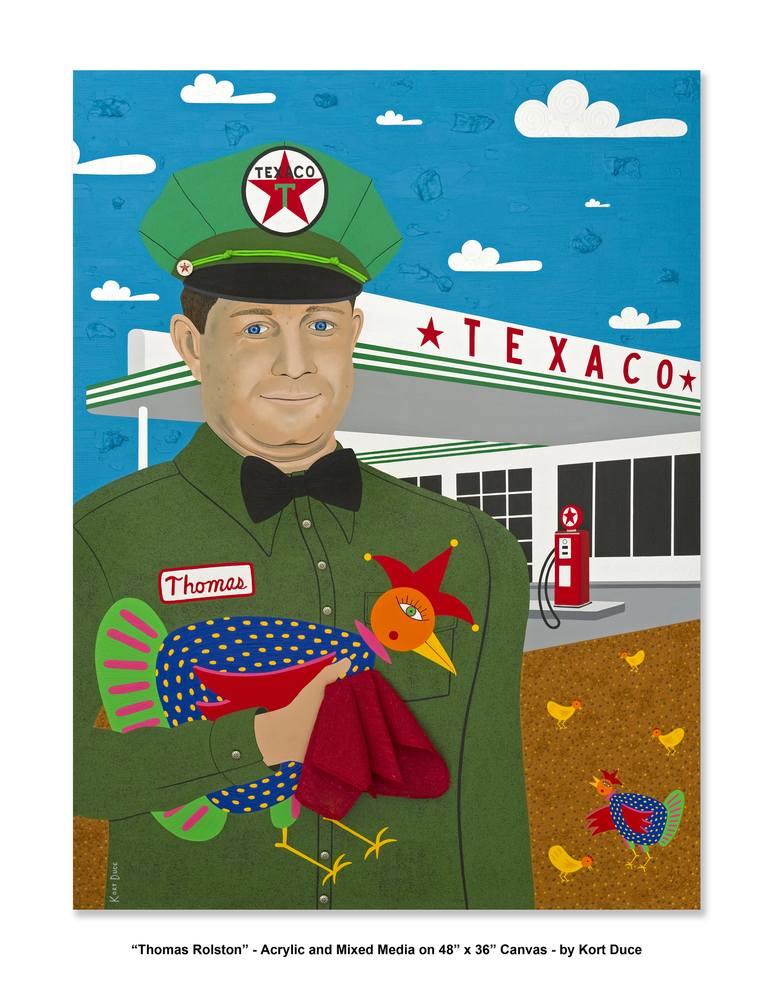 Thomas Rolston Painting by Kort Duce | Saatchi Art