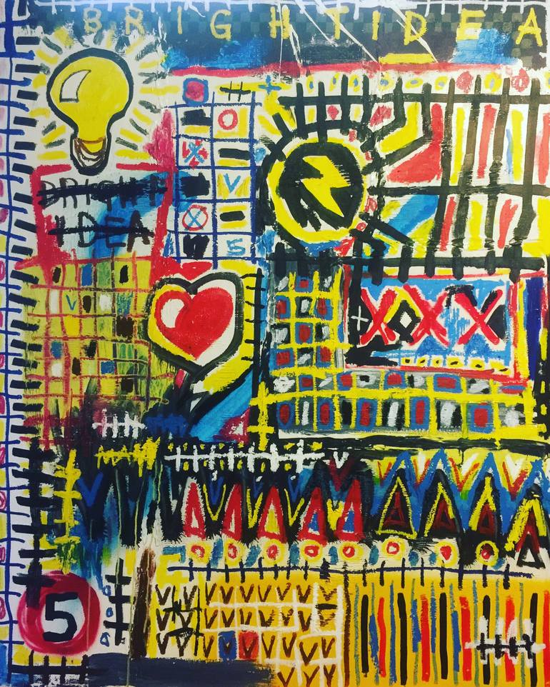 B R I G H T I D E A Painting by Eddie Love | Saatchi Art