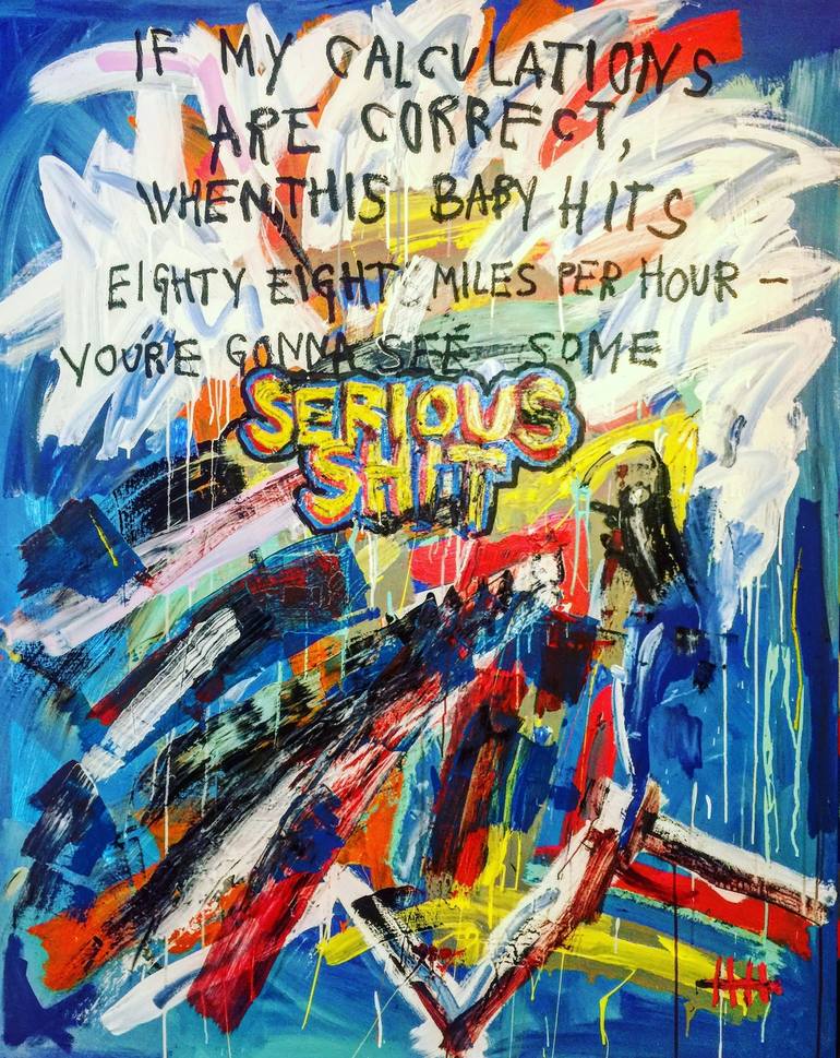 DOC BROWN Painting by Eddie Love | Saatchi Art