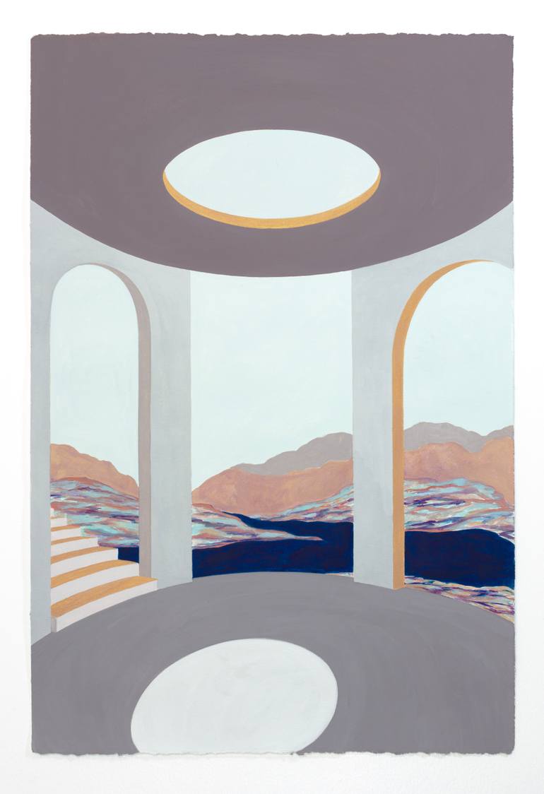 Trinity (Architected Landscape 66) Painting by Jessica Rae Ecker ...