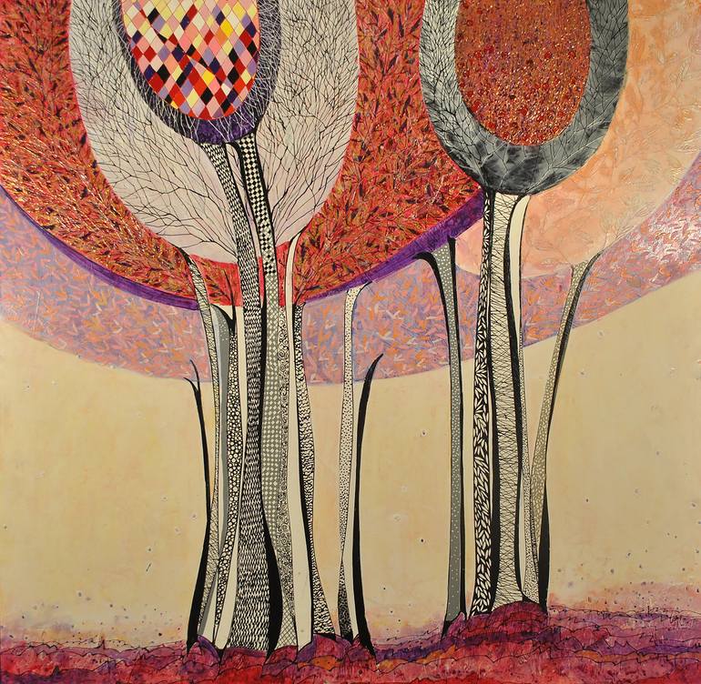 Fall Transformation 48 x 48 Painting by Daniel Blignaut | Saatchi Art