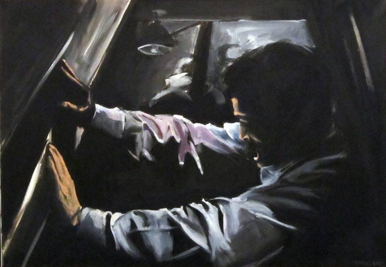 PANIC Painting by PASCAL FESSLER | Saatchi Art